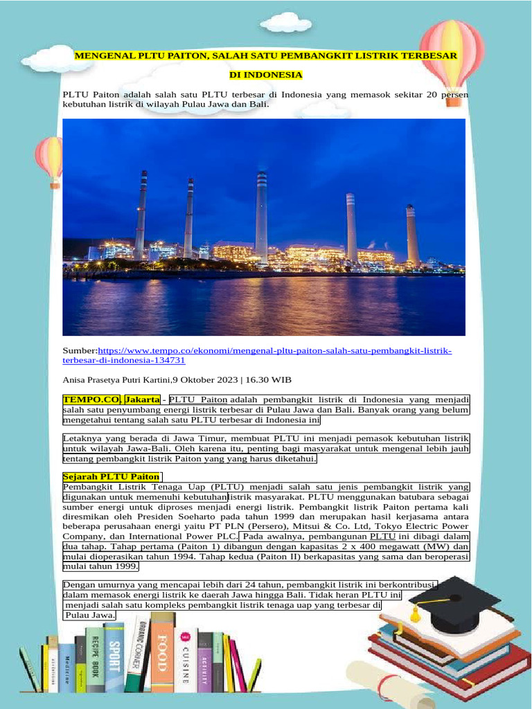 Mengenal Pltu Paiton | PDF