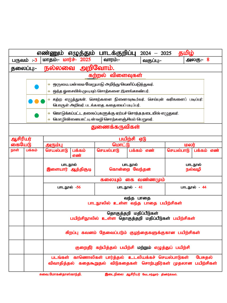 EE 1 2 3 NOL T3 U8 Kalviseithi TM & EM MARCH 2025 | PDF