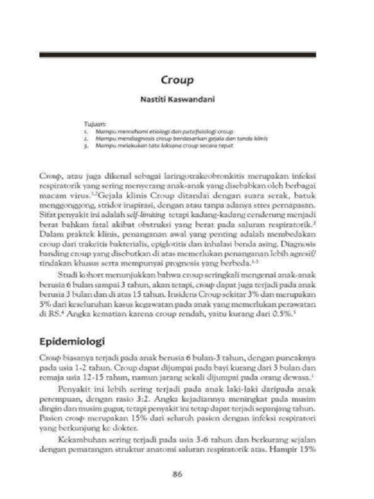 Croup PKB | PDF