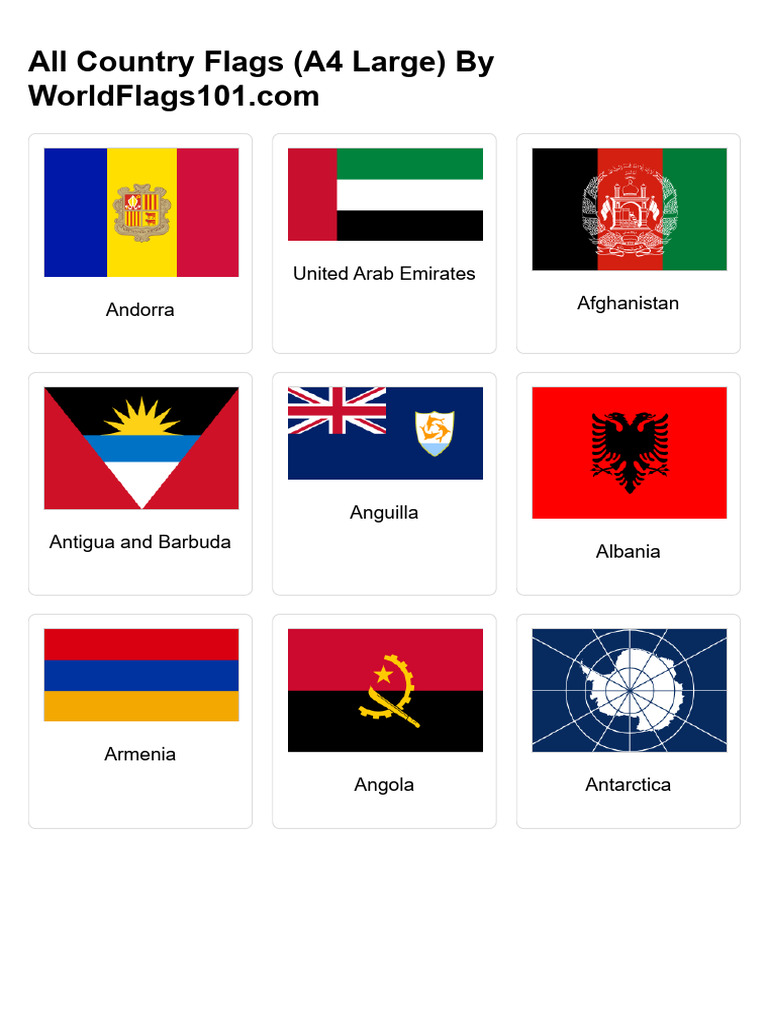 All country flag | PDF | Republic | Republicanism