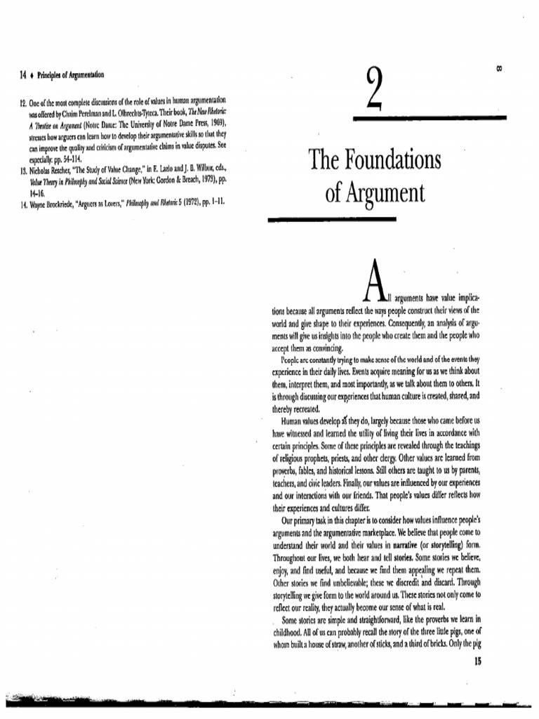 Text - Chap. 2 - Foundations of Argument copy | PDF
