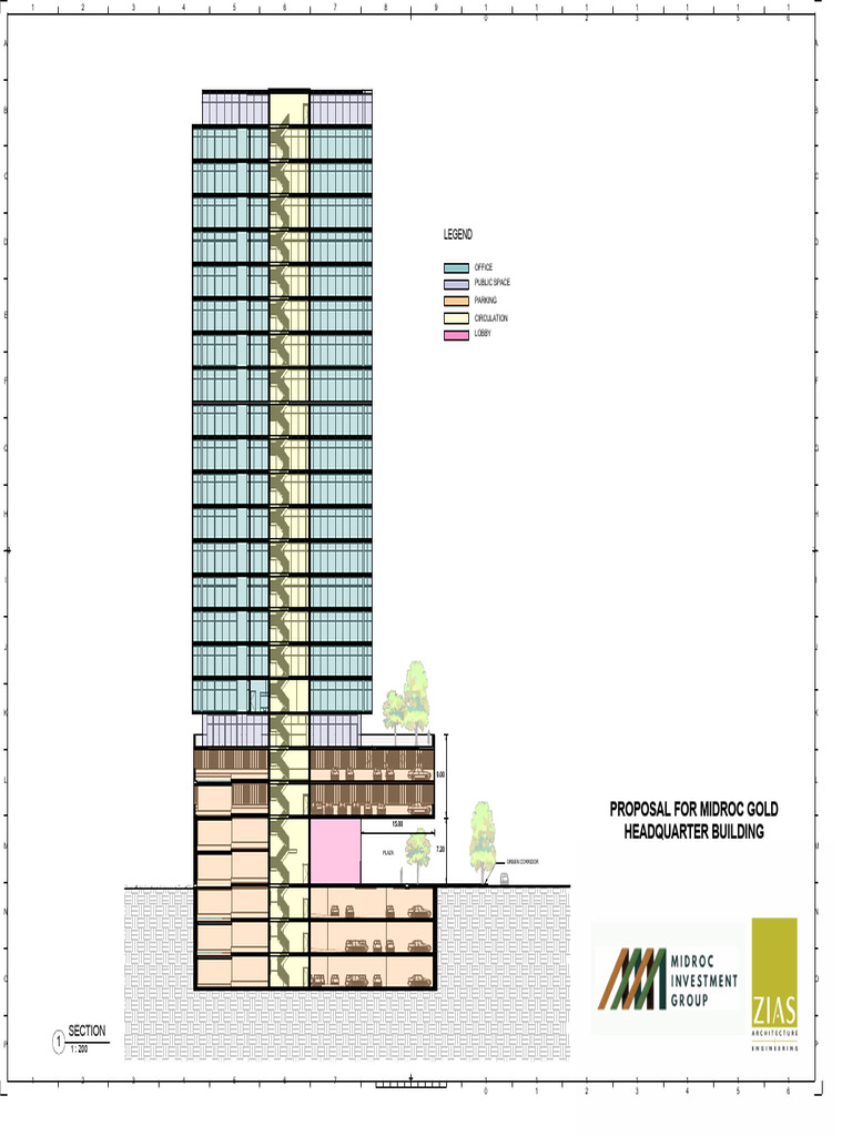 MIDROC GOLD HEADQUARTERS WITH ST MODIFICATIONS Beaml Sheet A102 | PDF