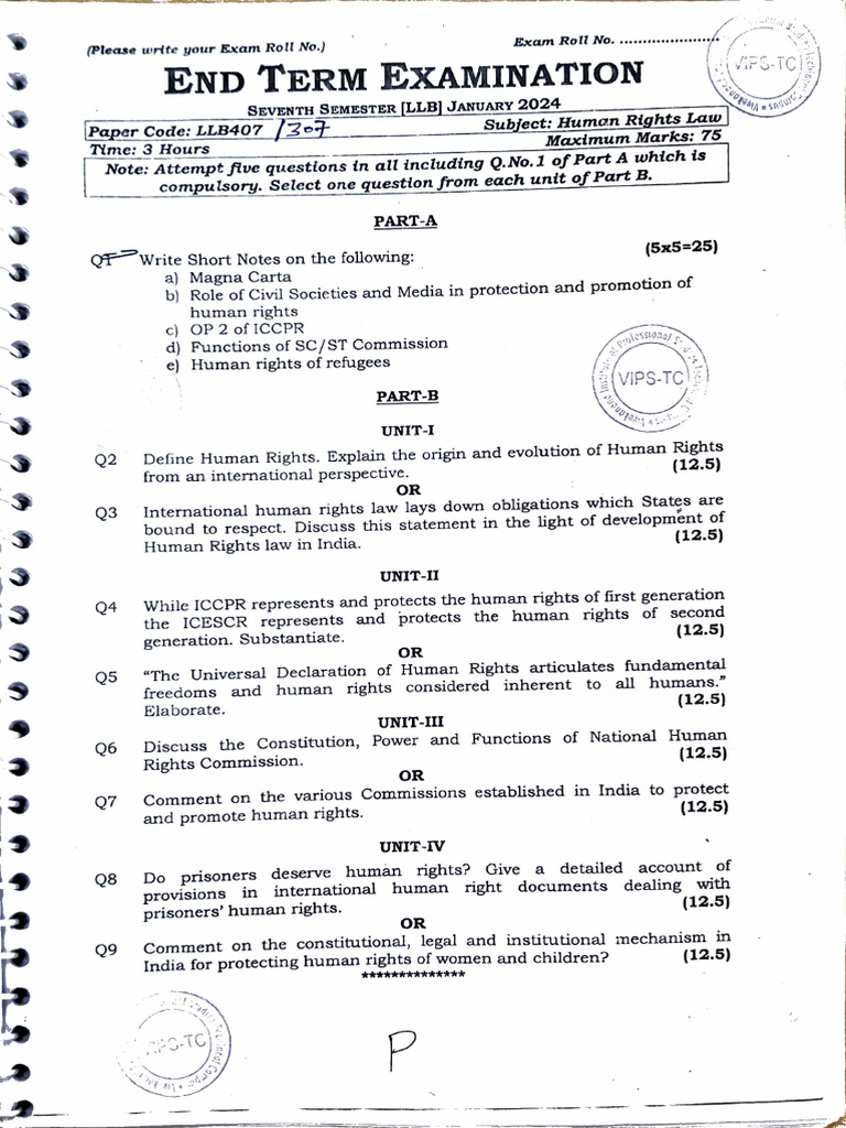 Human Rights PYQ | PDF