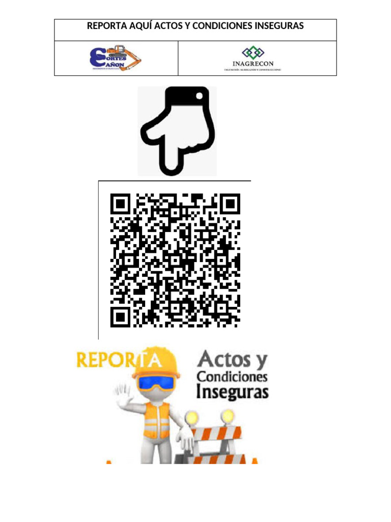 Codigo QR ACTOS Y CONDICIONES INSEGURAS | PDF