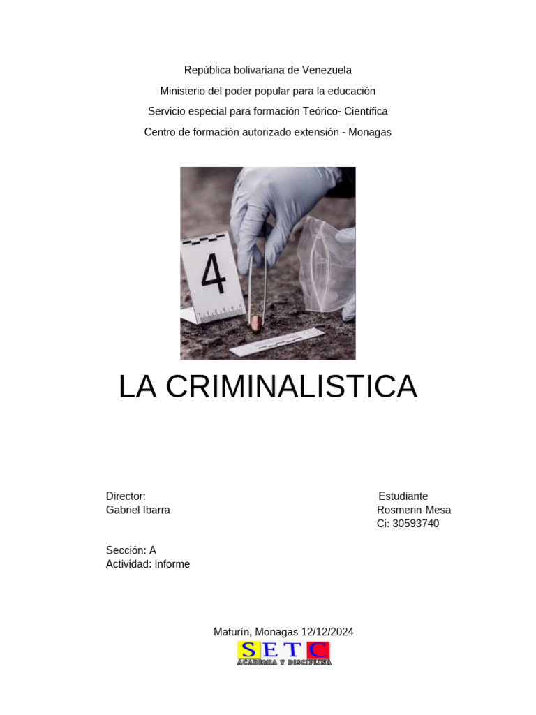 Trabbajo Elier | PDF | Sicología | Policía