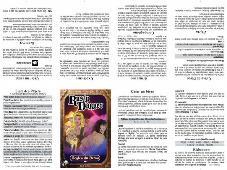 Rusty_Dagger-Regles-du-heros-FR | PDF