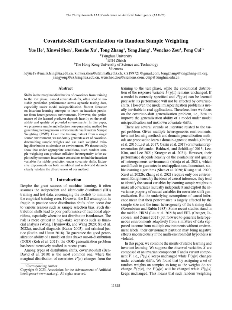 Covariate_shift_generalisation_2023 | PDF | Dependent And Independent ...