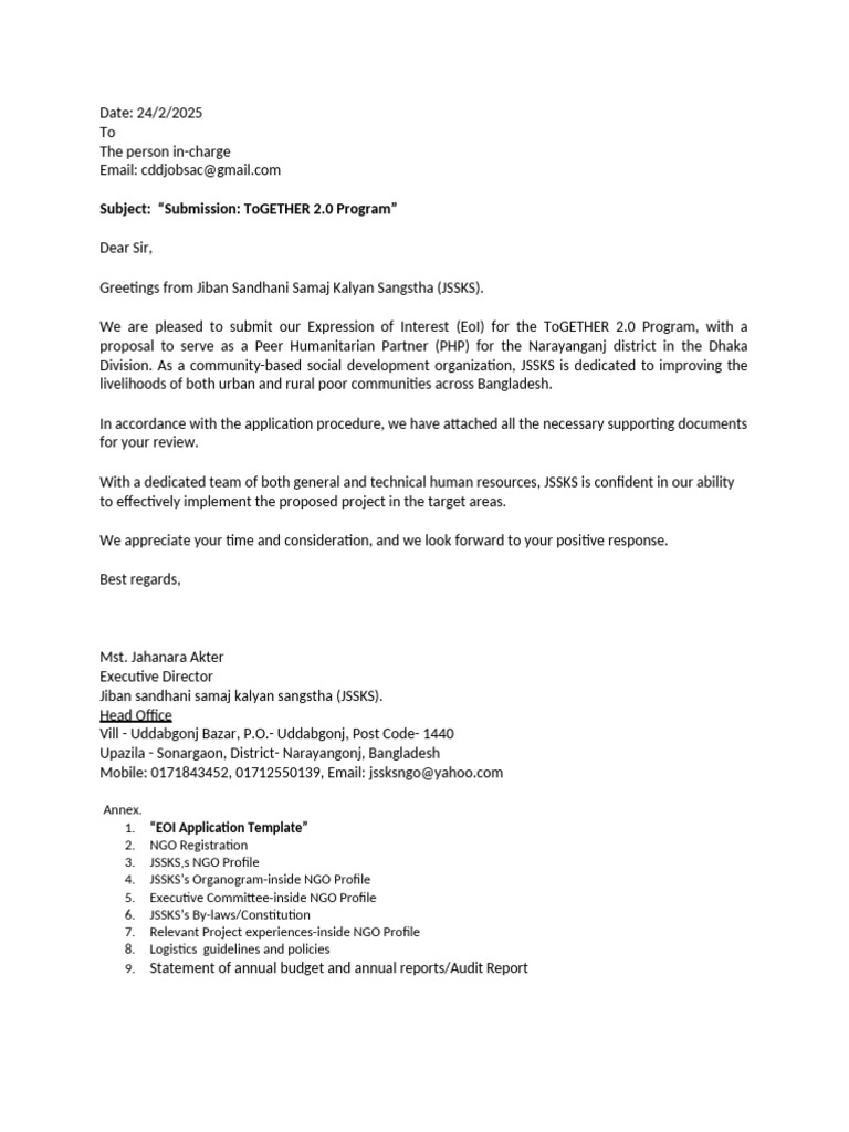 JSSKS Forwarding | PDF