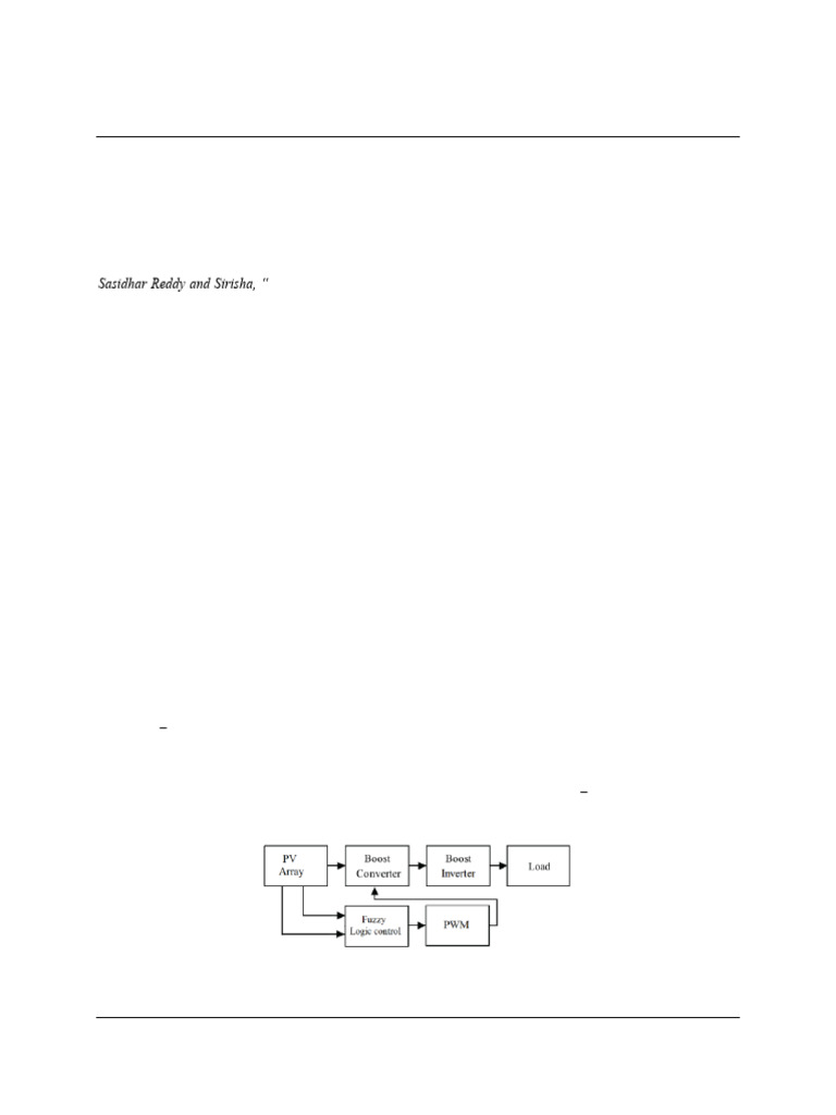 Boost Converter and Boost Inverter Implementation of A Fuzzy Logic ...