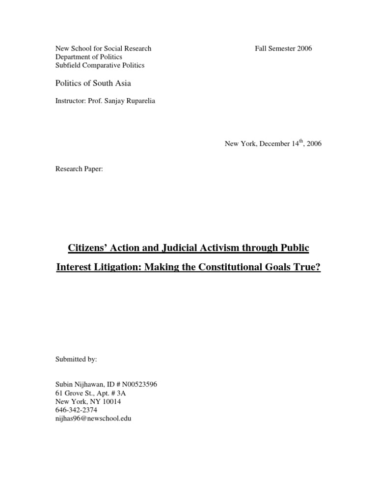 1st Draft Pil - Submitted | Download Free PDF | Supreme Court Of India ...