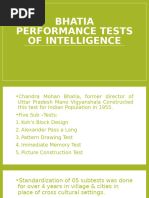 BHATIA Battery of Performance Test of Intelligence | PDF | Mental ...