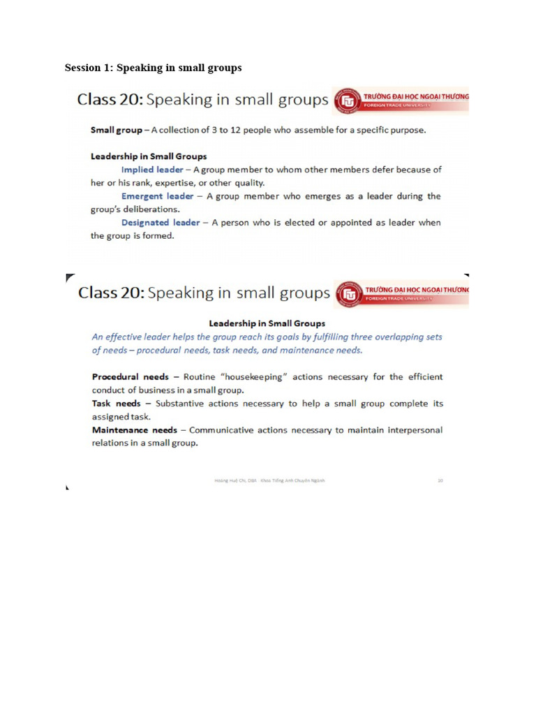ESP451 - TACN 5 - Cô Huệ Chi - Lecture note | PDF | Idea | Knowledge