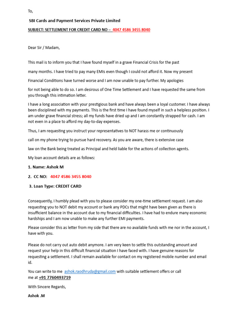 Sbi Intimation | PDF