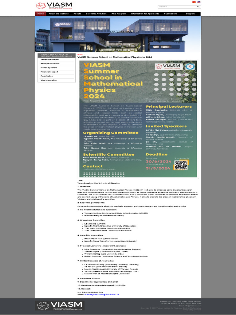 Httpsviasm - Edu.vnenhdkhmath Phys 2024 en | PDF | Hue | Vietnam