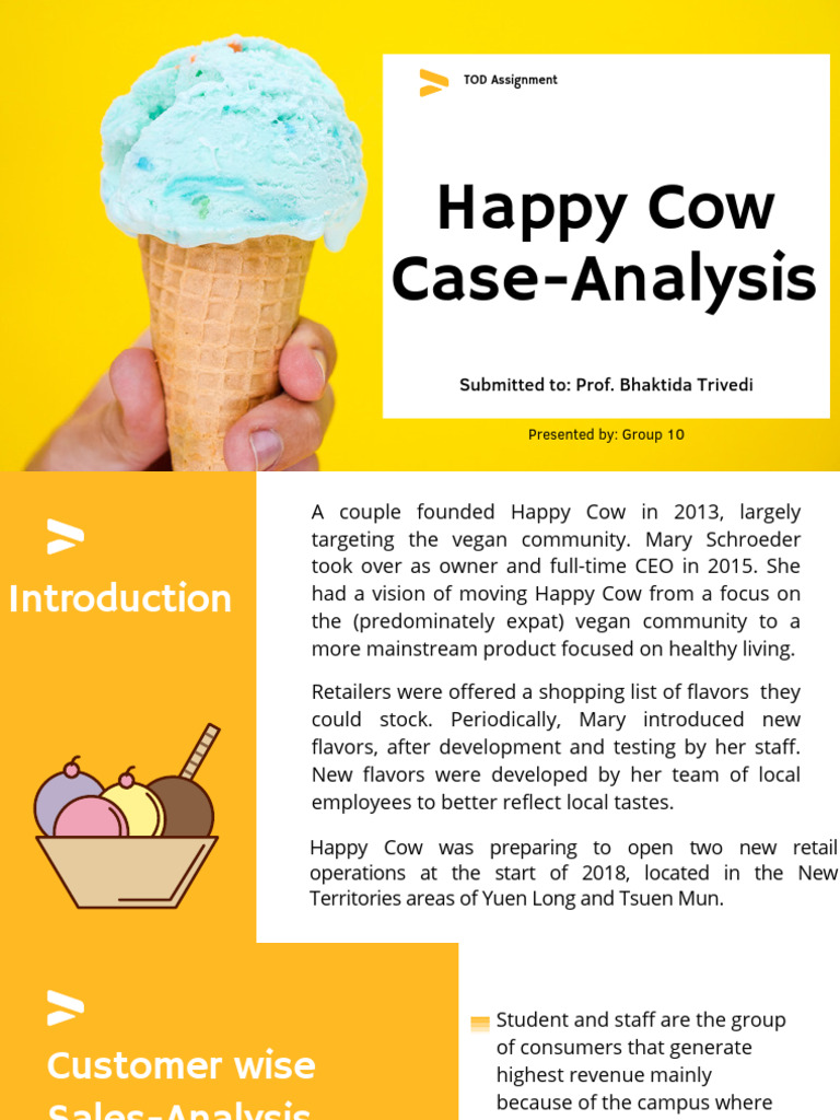 Happy Cow London: Sales Analysis Insights | PDF | Outlier | Forecasting