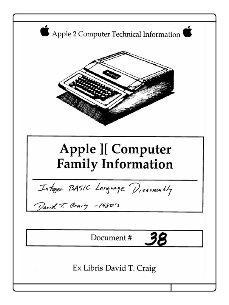 DTCA2DOC-038 Integer Basic Disasm | PDF | Computer Science | Software Engineering
