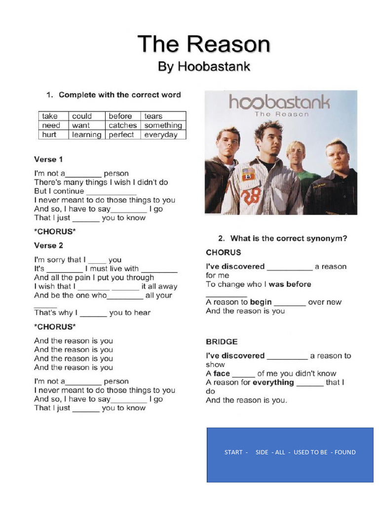 Worksheet the Reason | PDF