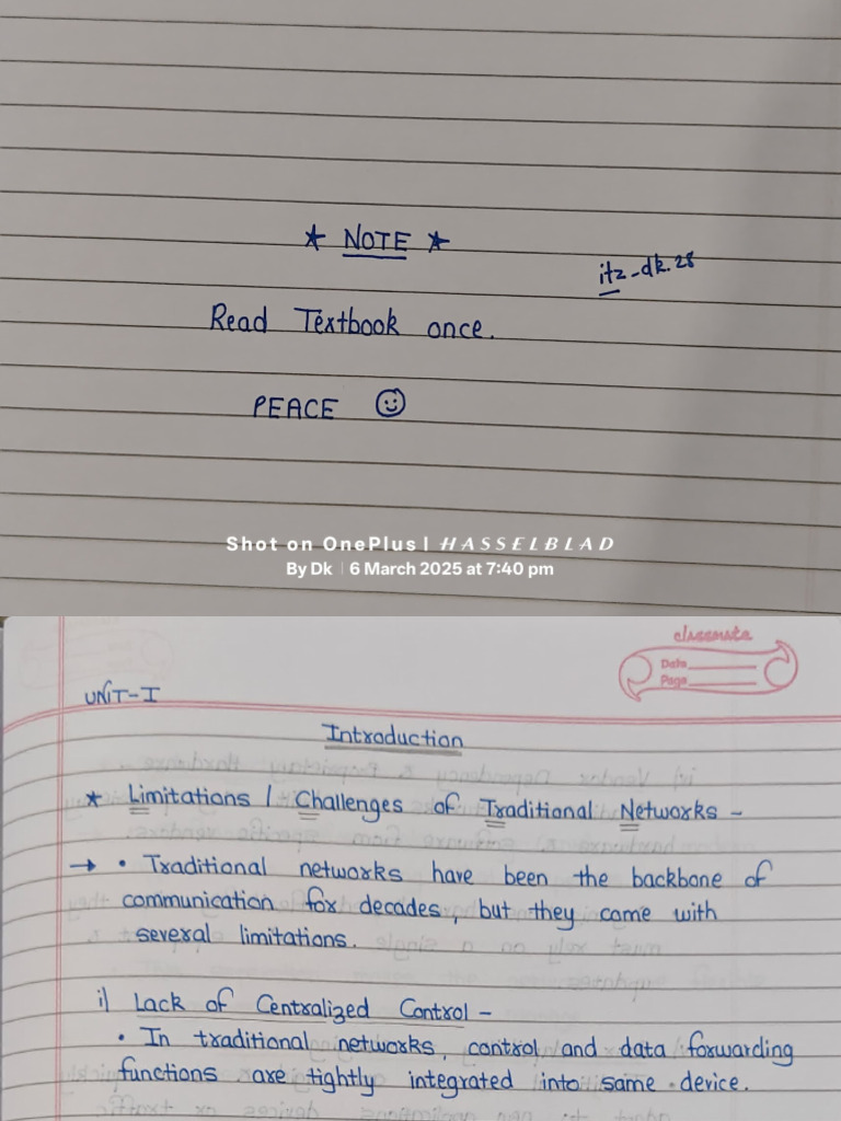 SDN Unit | PDF | Network Layer Protocols | Computer Architecture