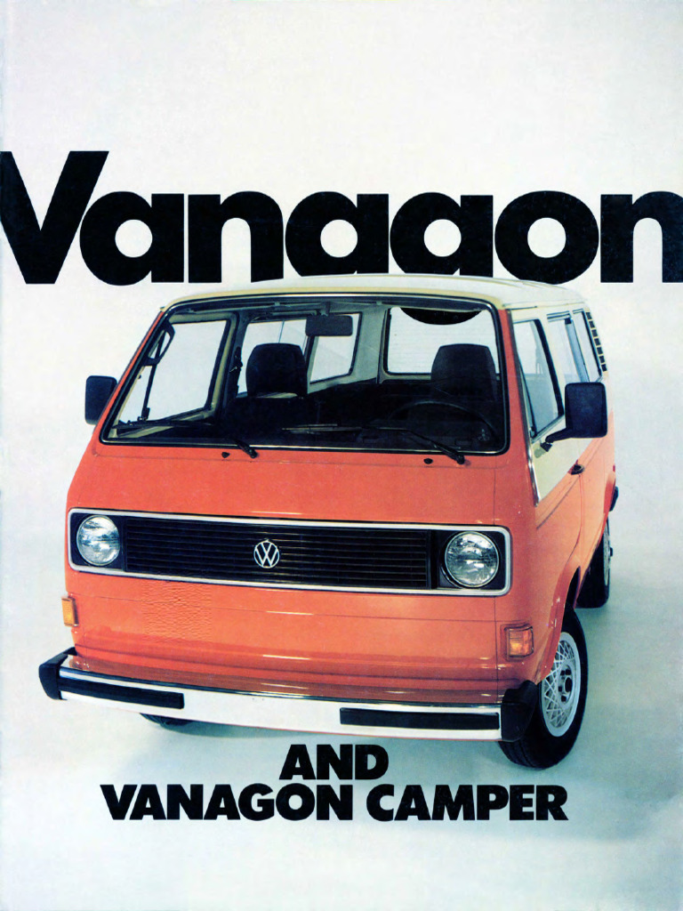 82 Vanagon Brochure Rfs | PDF