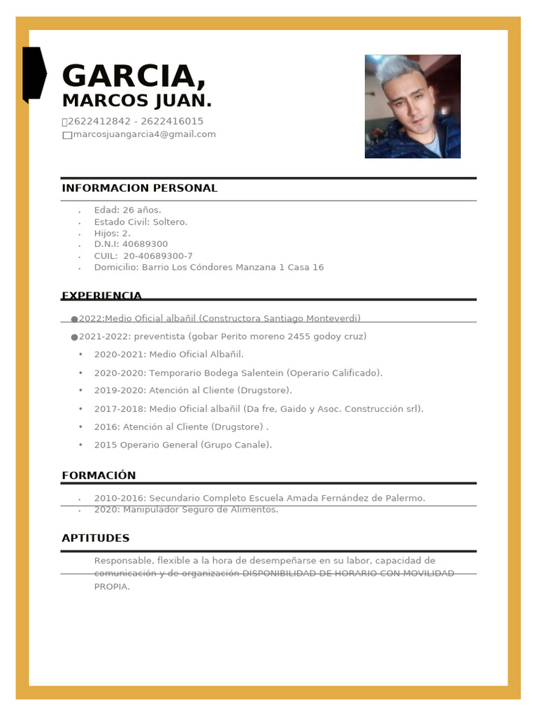 Marcos Garcia CV | PDF