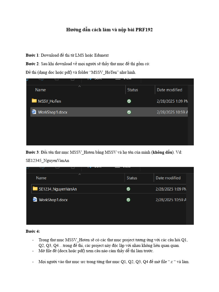 Huong Dan Nop Bai | PDF