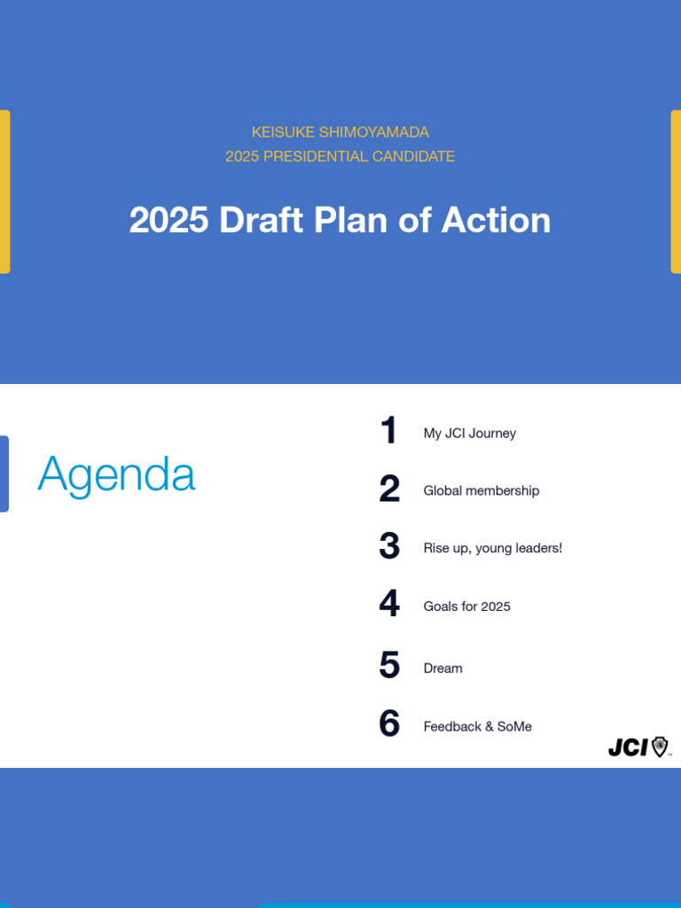 JCI 2025 Action Plan Overview | PDF | Innovation | Business Economics