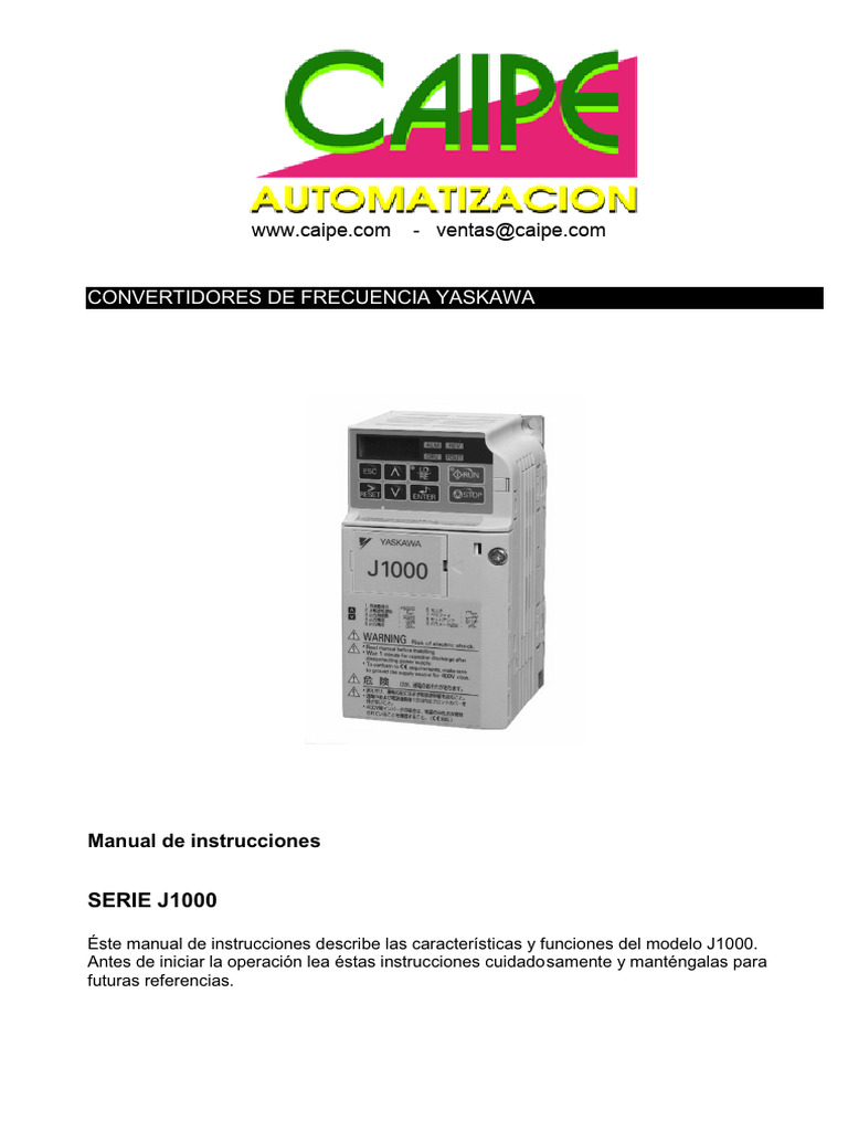 Manual J1000 (Esp) | PDF | Tecnología