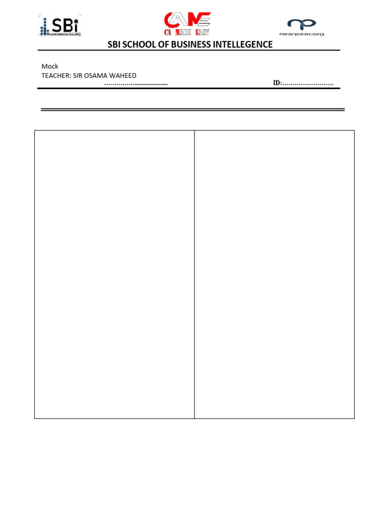 Economics PRC-3 Mock Exam Answers | PDF