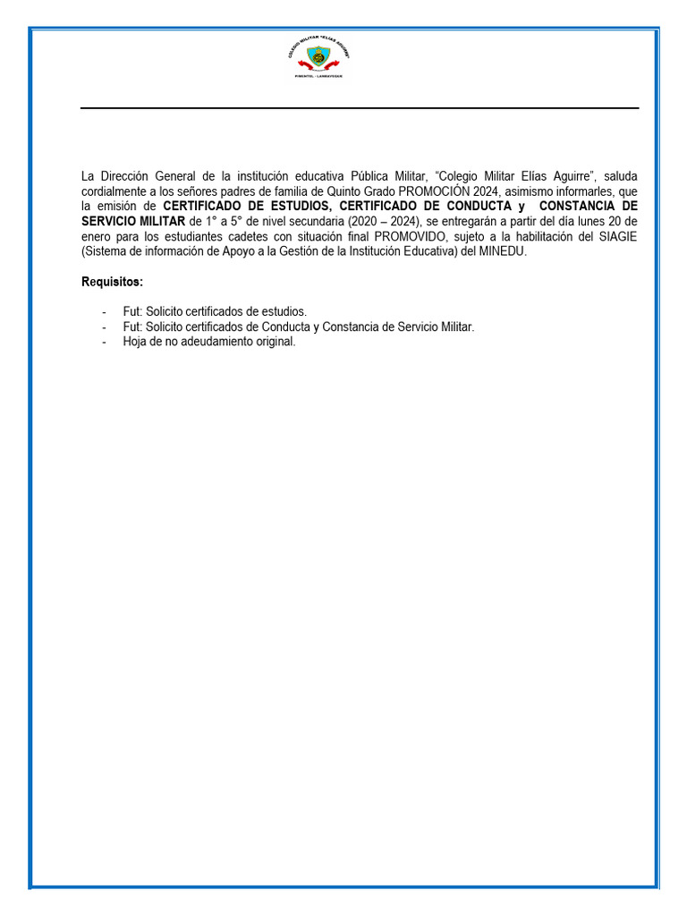 Comunicado 002-2025 | PDF