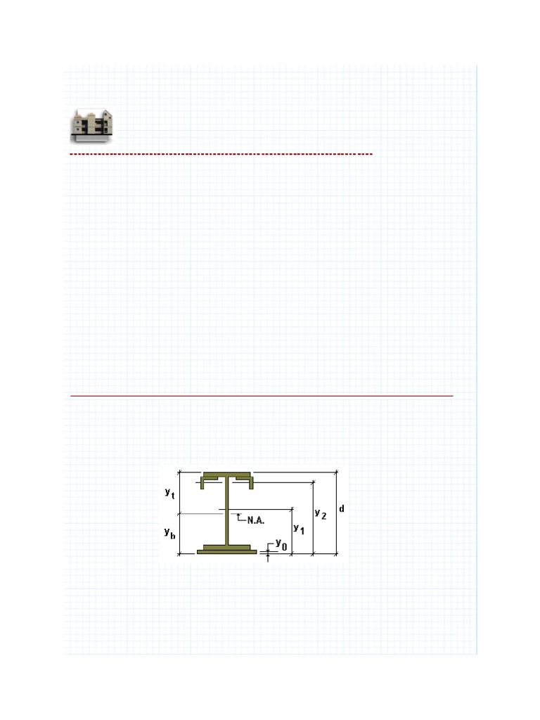 Section Properties of Built-Up Steel | PDF | Beam (Structure ...
