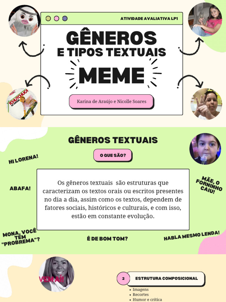 Características do Gênero Meme | PDF