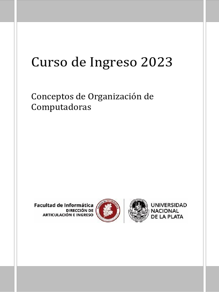 Guia Coc 2023 | PDF | Hardware de la computadora | Lenguaje de programación