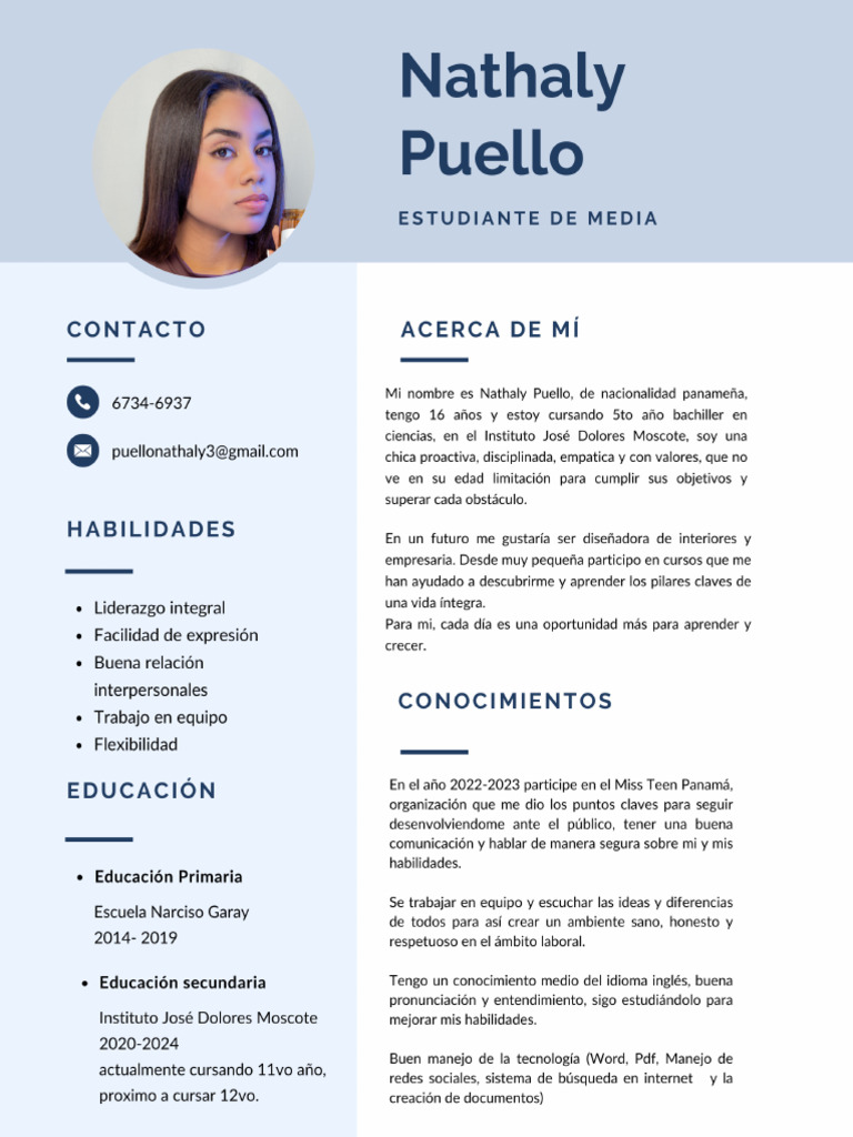 Currículum CV Nathaly Puello .PDF 3 | PDF