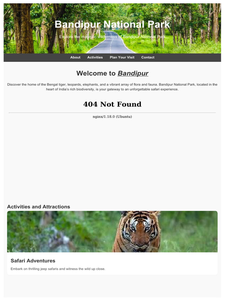 Bandipur National Park | PDF