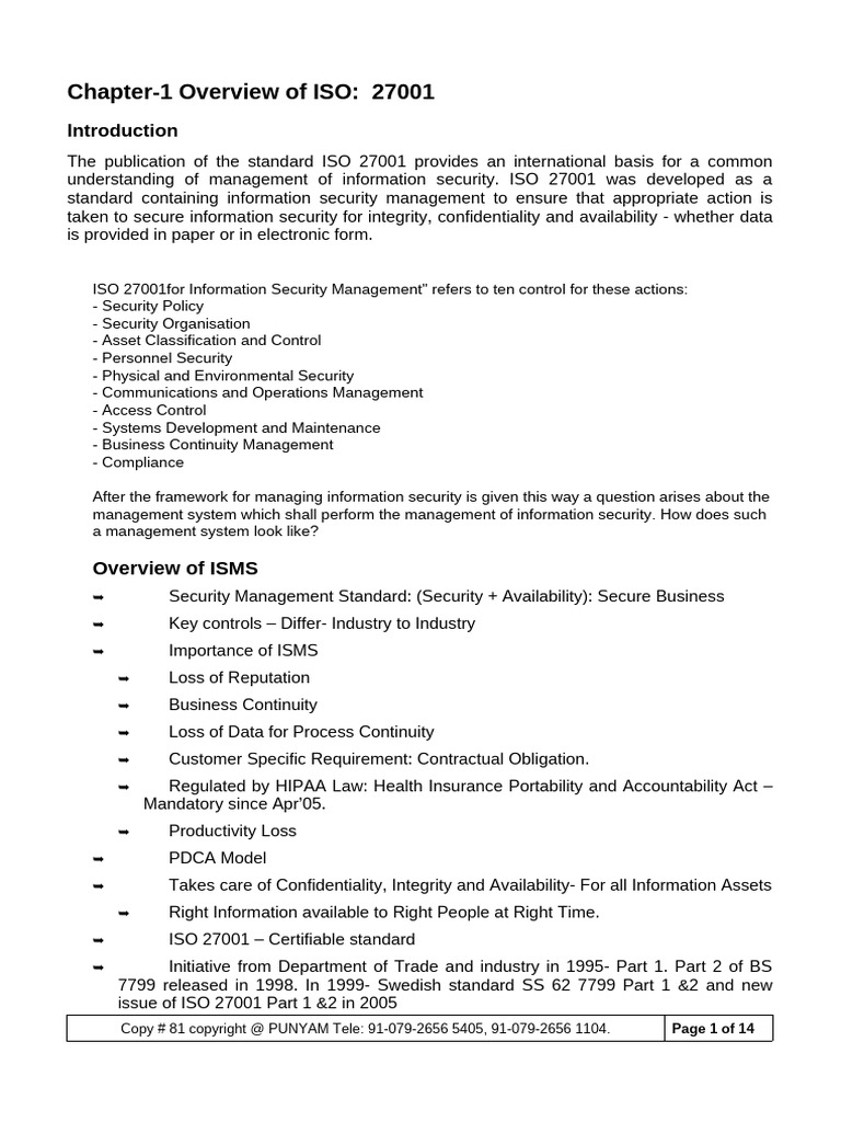 27 Kchapter 1 | PDF | Information Security | Risk Management