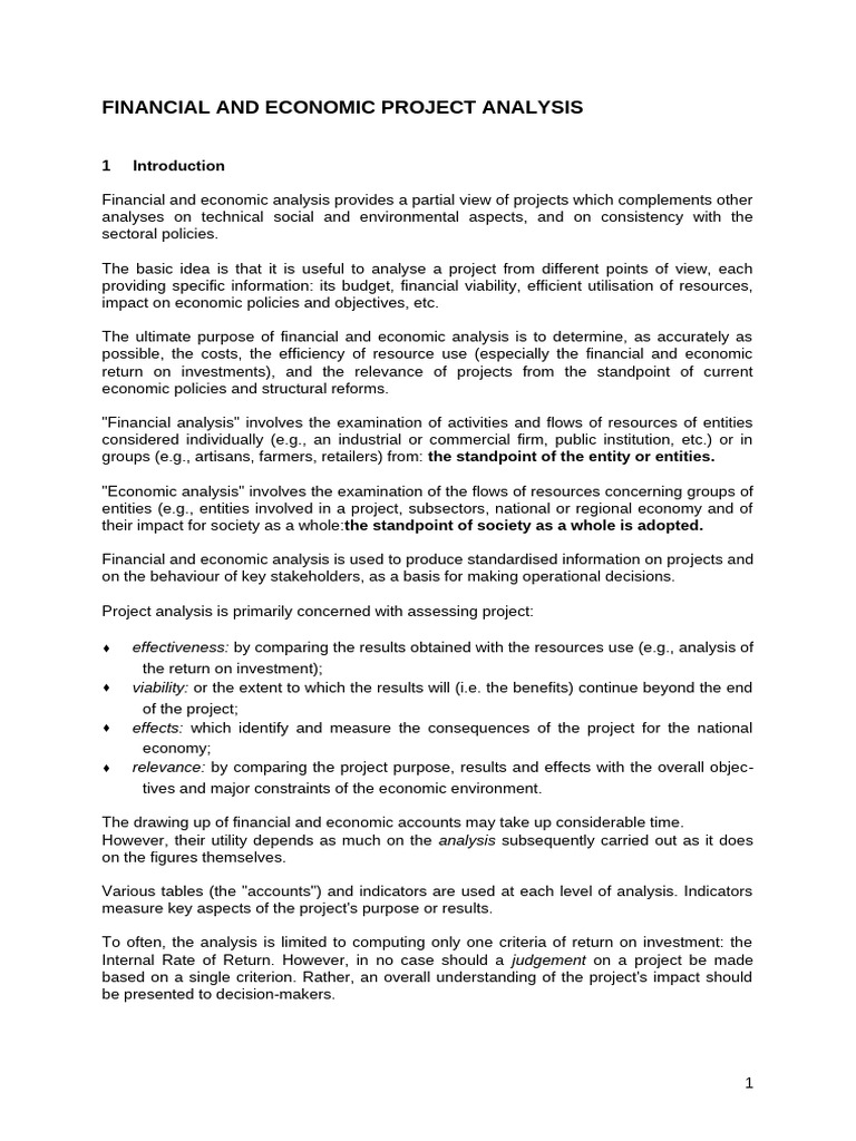 4-Financial and Economic Analysis of Projects | PDF | Net Present Value ...