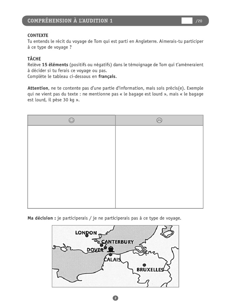 2013 Listening Comprehension 1 | PDF