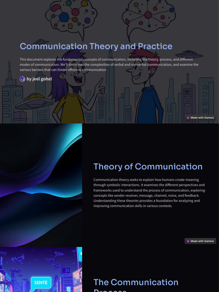 Understanding Communication Theory | PDF | Communication | Nonverbal ...