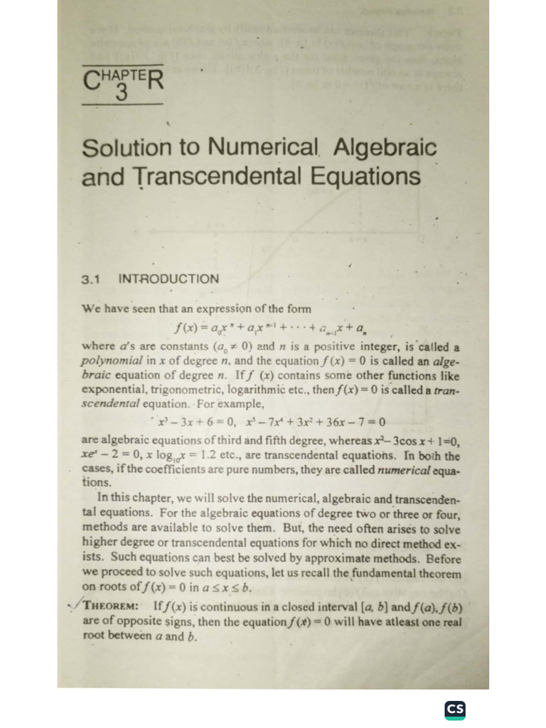 Non-Linear Equations | PDF