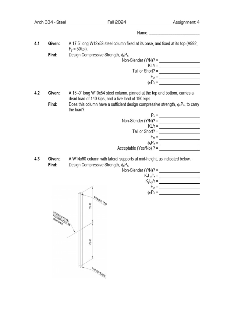 Arch 334 - Assignment 4 - Fall 2024 | PDF