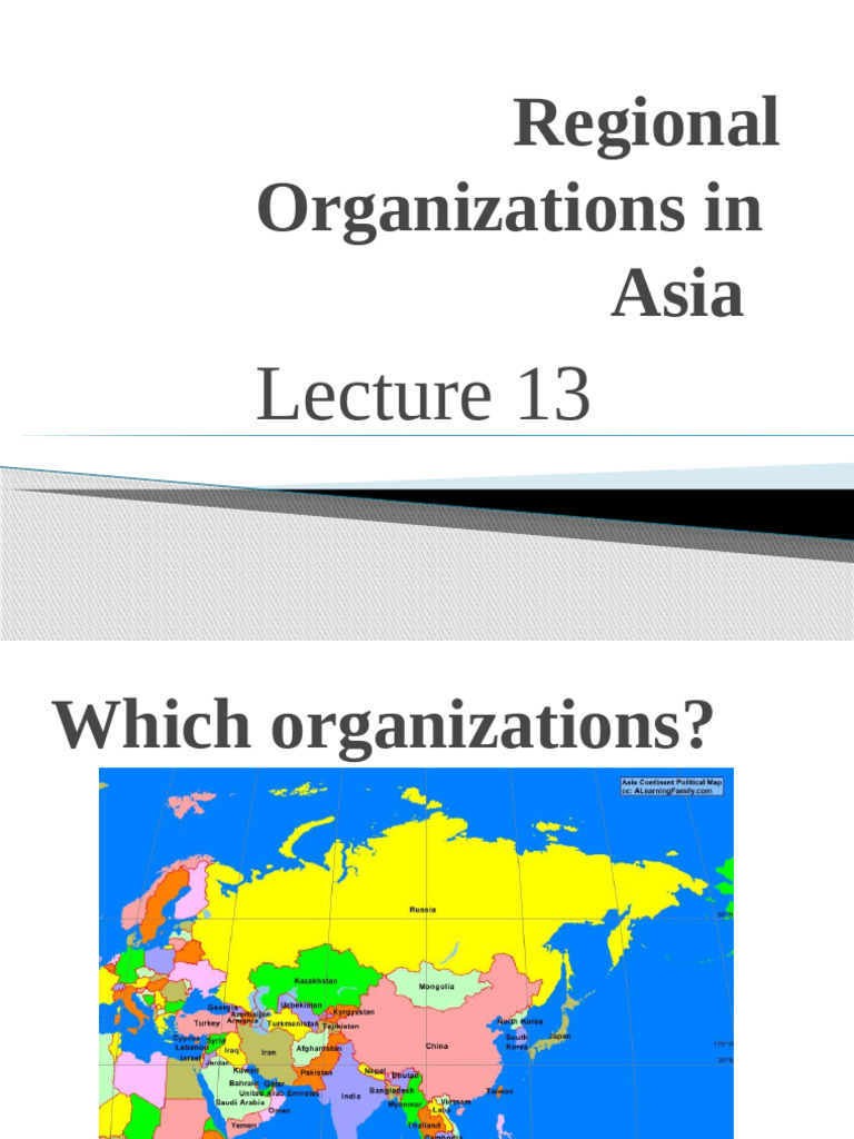 Egional Organizations in Asia | PDF | Asia Pacific Economic Cooperation ...