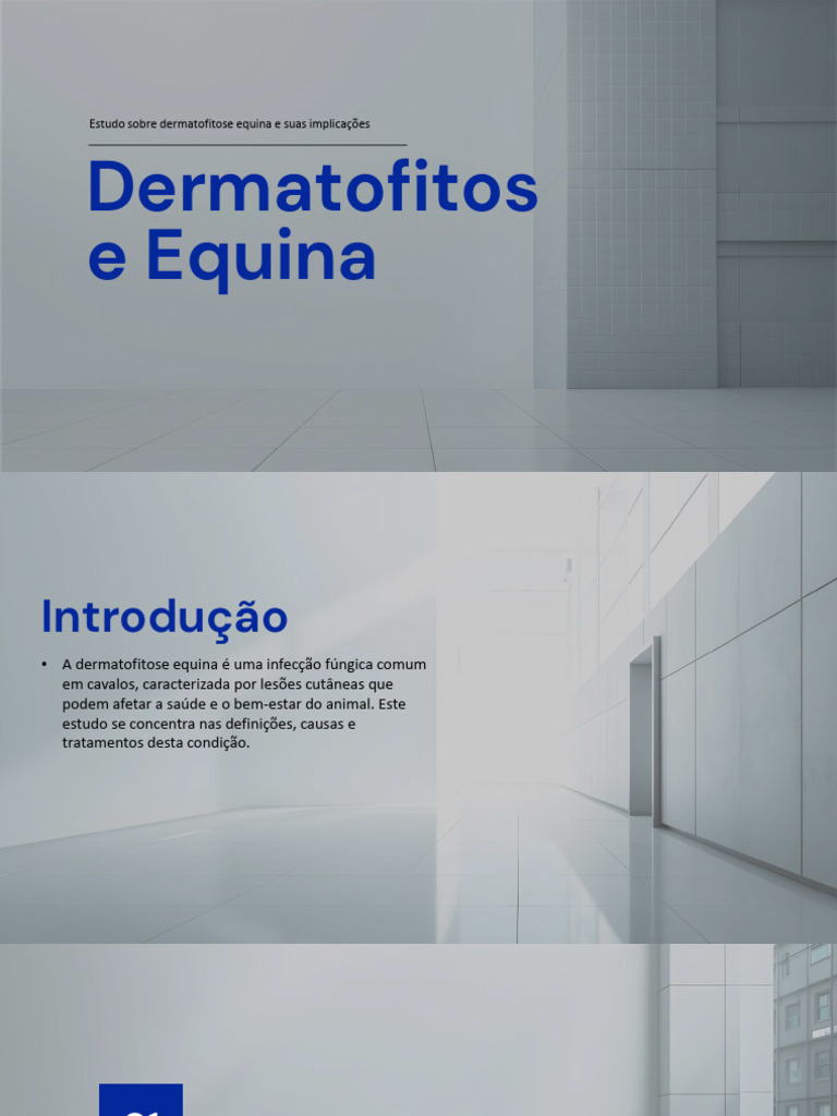 Dermatofitose Equina: Causas e Tratamento | PDF