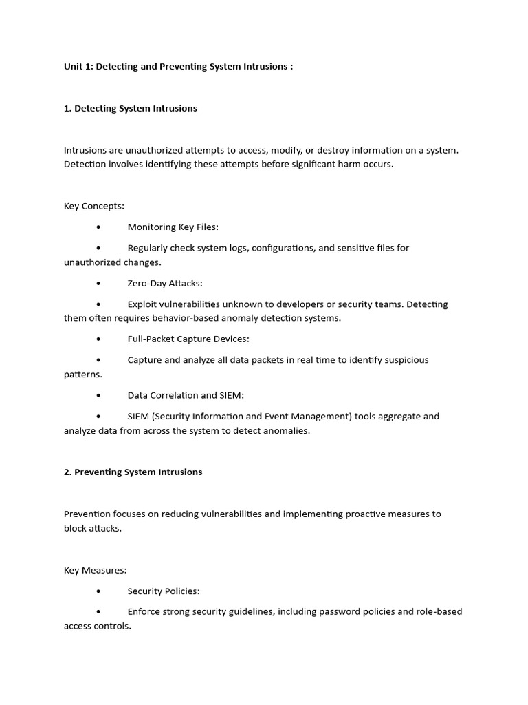 System and Network Security Notes | PDF | Computer Security | Security
