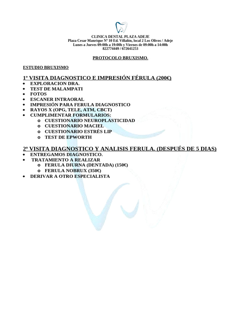 Férula Nobrux: Protocolo y Opiniones | PDF