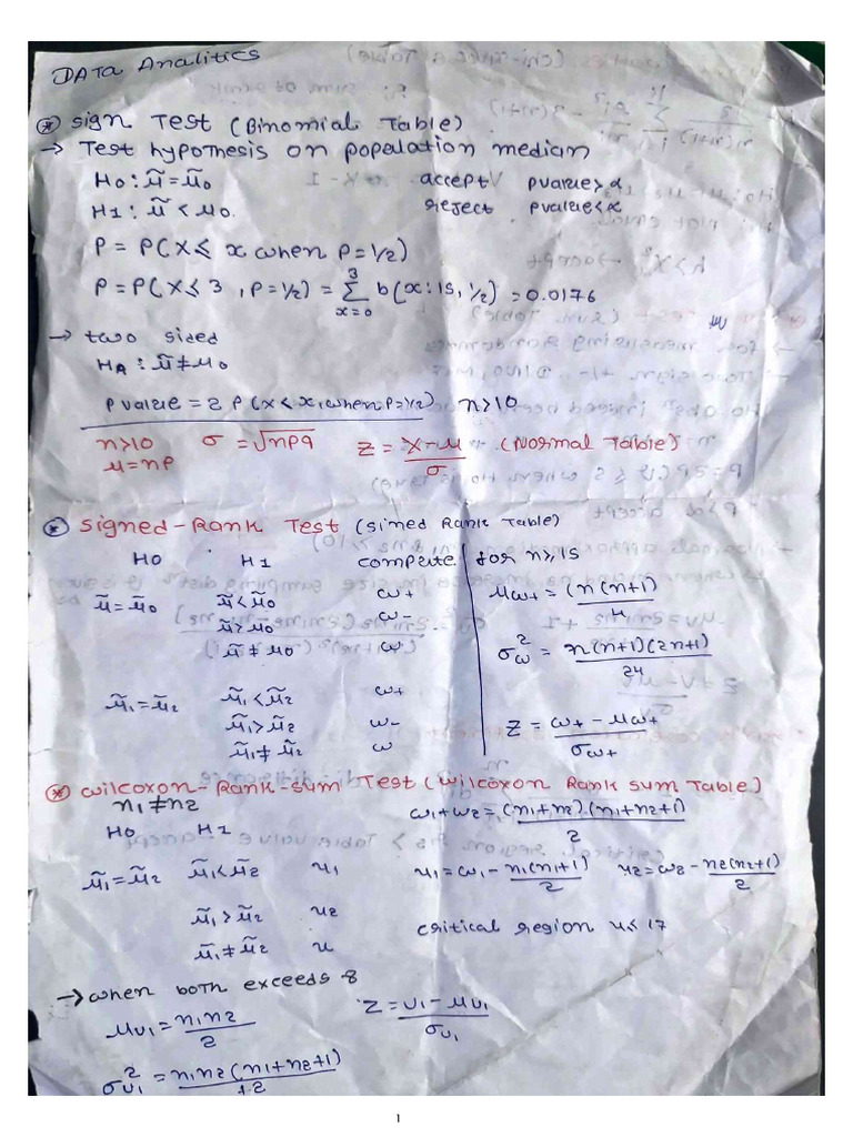 Data Analytics Sheet | PDF