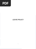 TCS India Policy - Sick Leave Ver 1 | PDF | Sick Leave | Employment