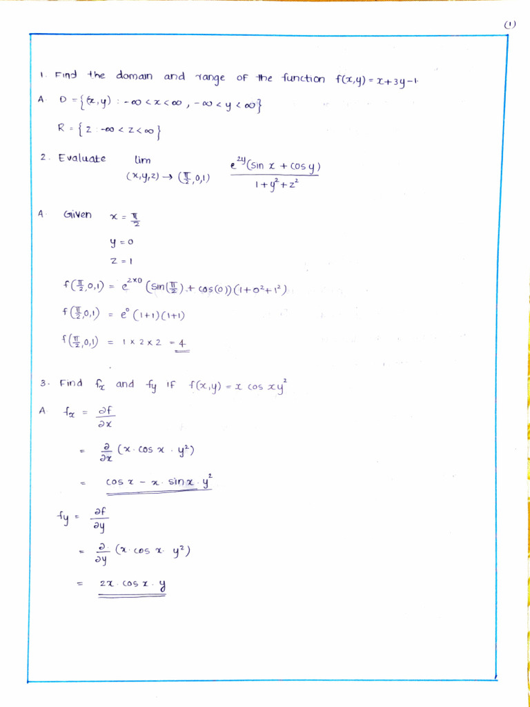 Calculus Multivariable 1 | PDF | Differential Calculus | Algebra