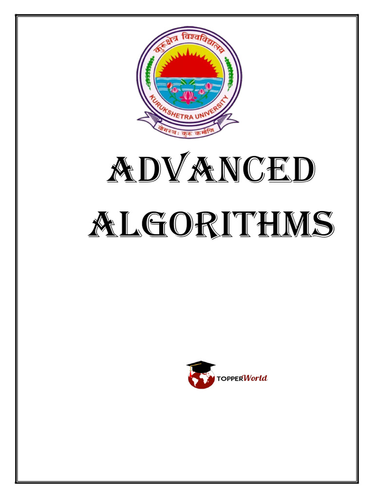 Advanced Algorithm 1 | PDF | Recurrence Relation | Mathematics