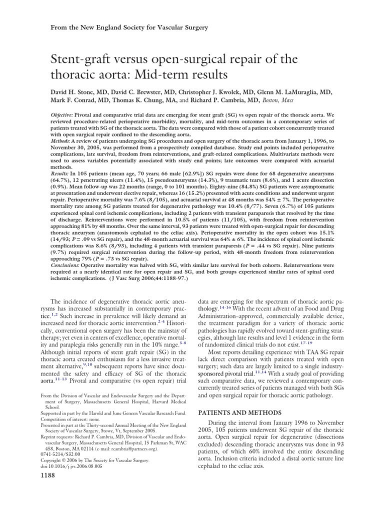 Ac. 54117_Stent-graft versus open-surgical repair of the thoracic aorta ...