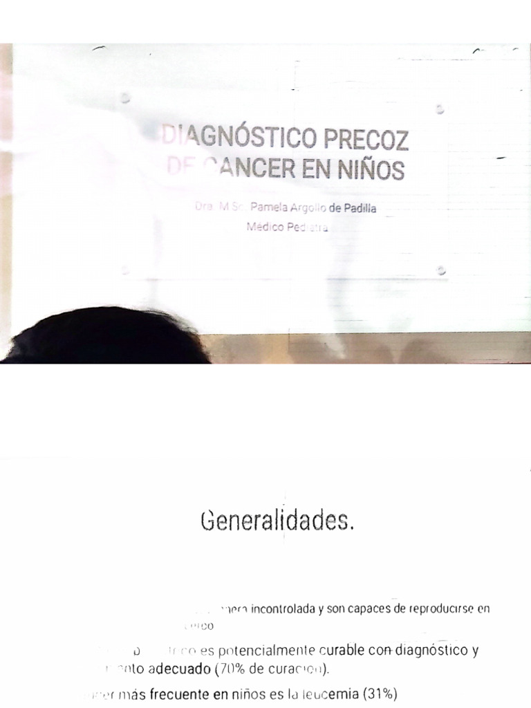 2.10 Diagnóstico Precoz en Cancer en Niños | PDF